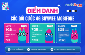 10+ gói cước Saymee MobiFone 1 ngày, 1 tháng cho Gen Z